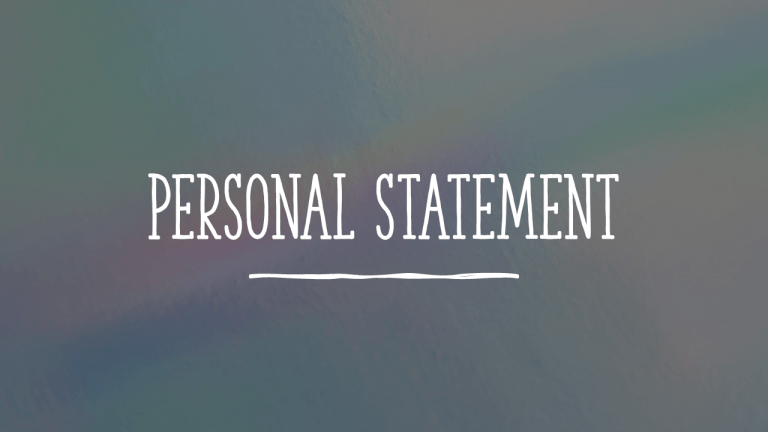 Personal Statement Writing Service | IR Research Publication